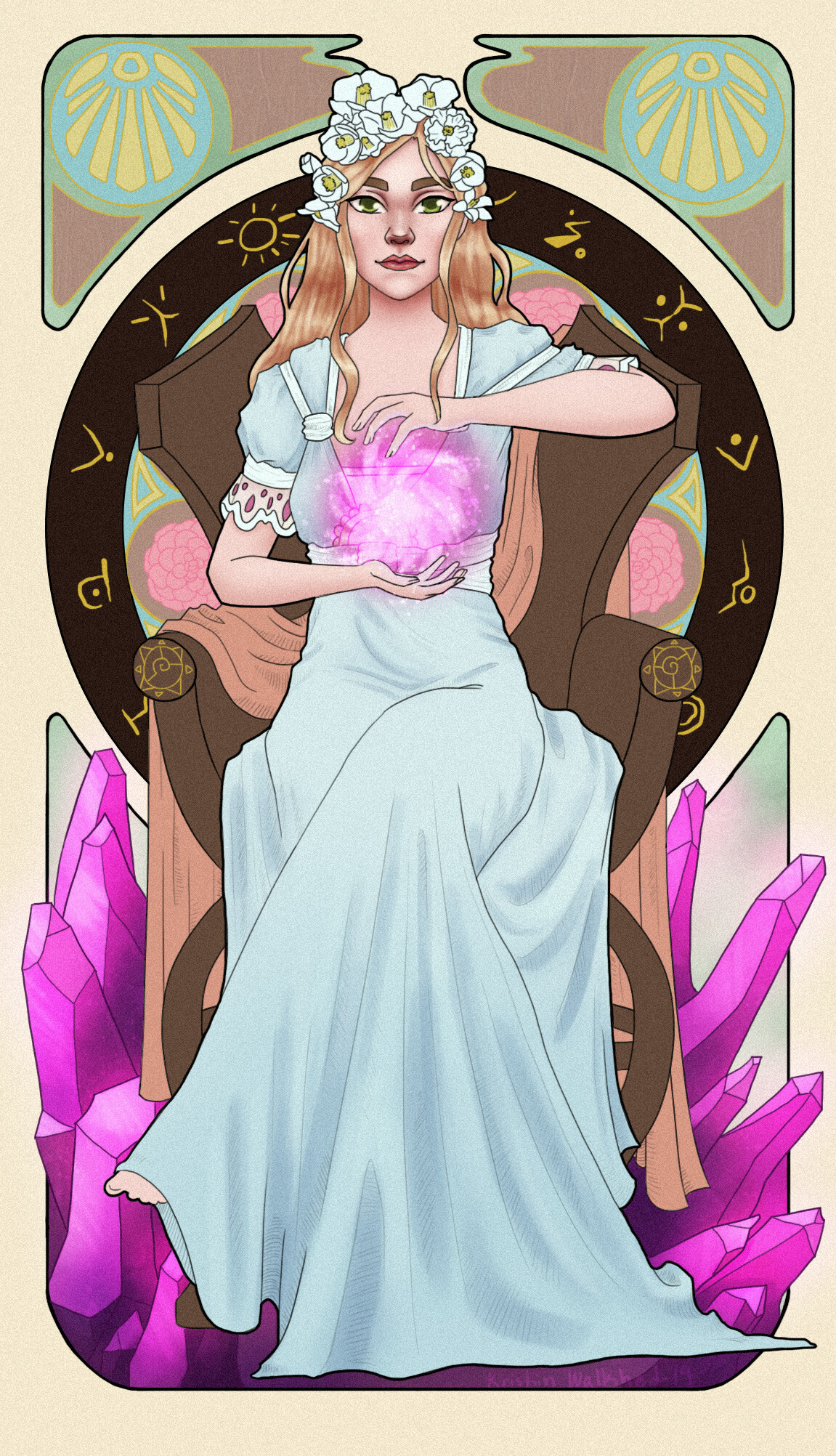 ArtStation - Soul riders Art Nouveau