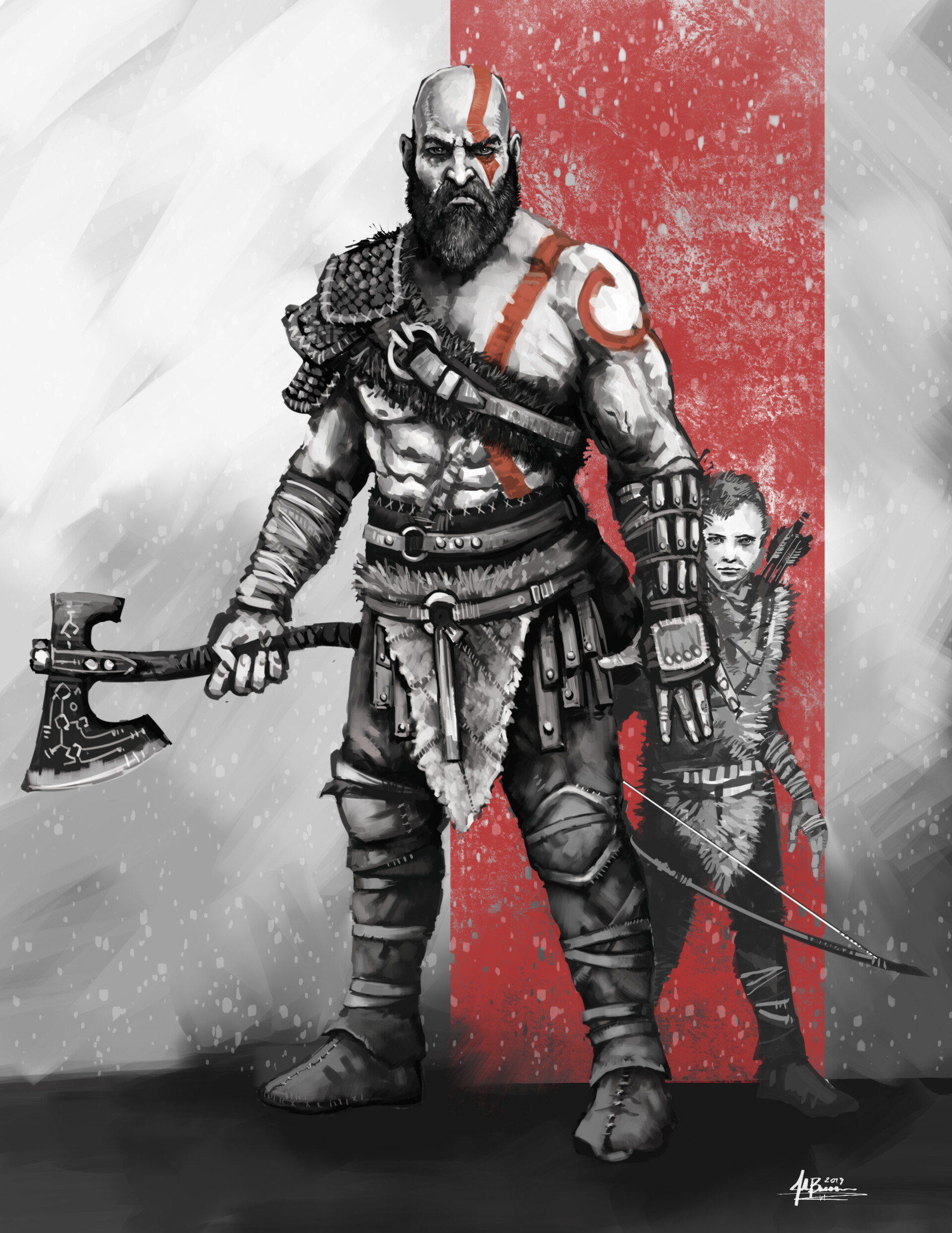 ArtStation - Kratos Fan Art