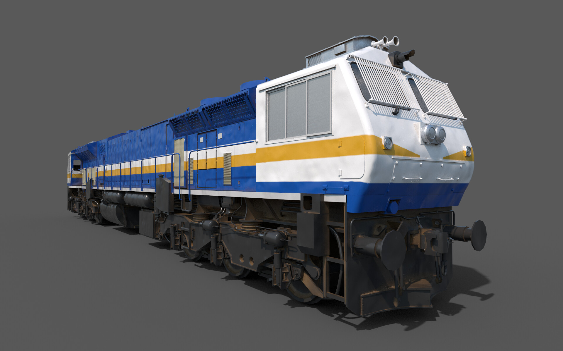 ArtStation - Game Ready Locomotive - Indian Railways EMD WDP4D