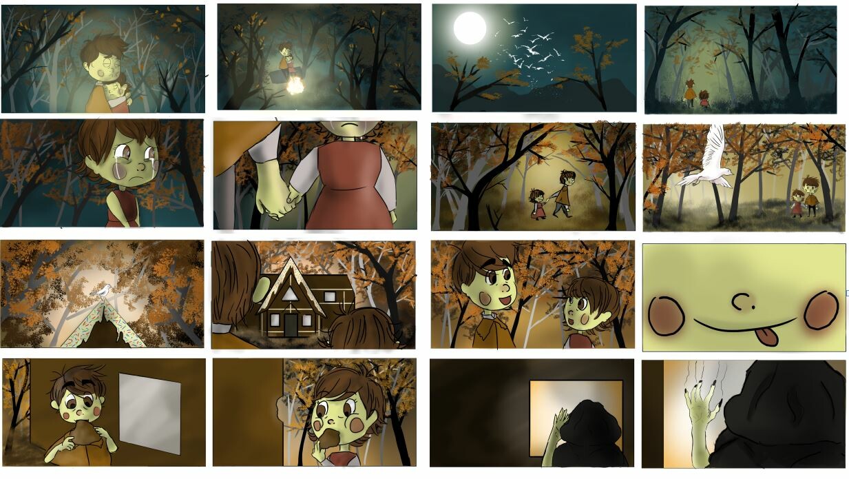ArtStation - story board for Hansel and Gretel