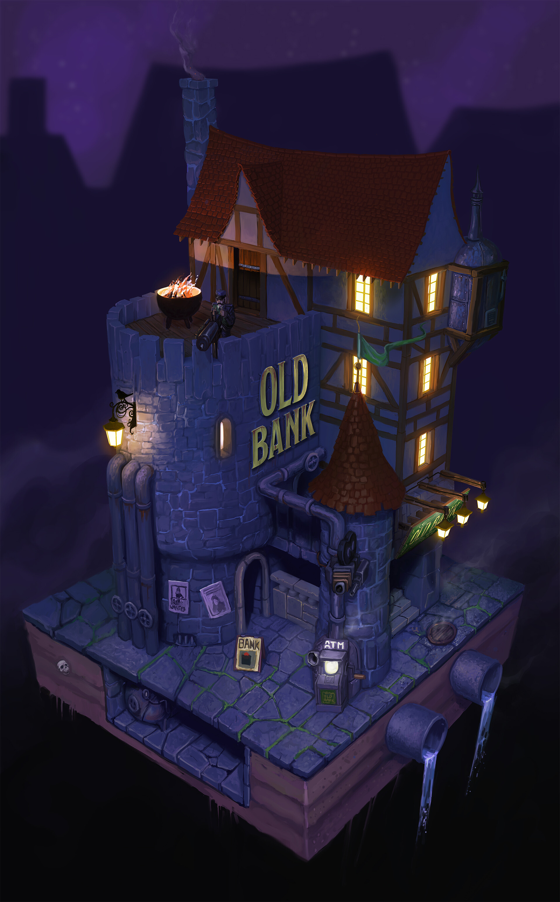 ArtStation - Old Steampunk Bank