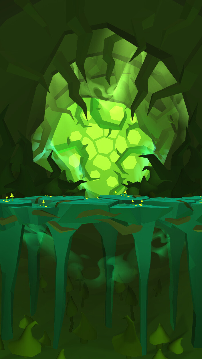 ArtStation - Poison dungeon low poly style scene