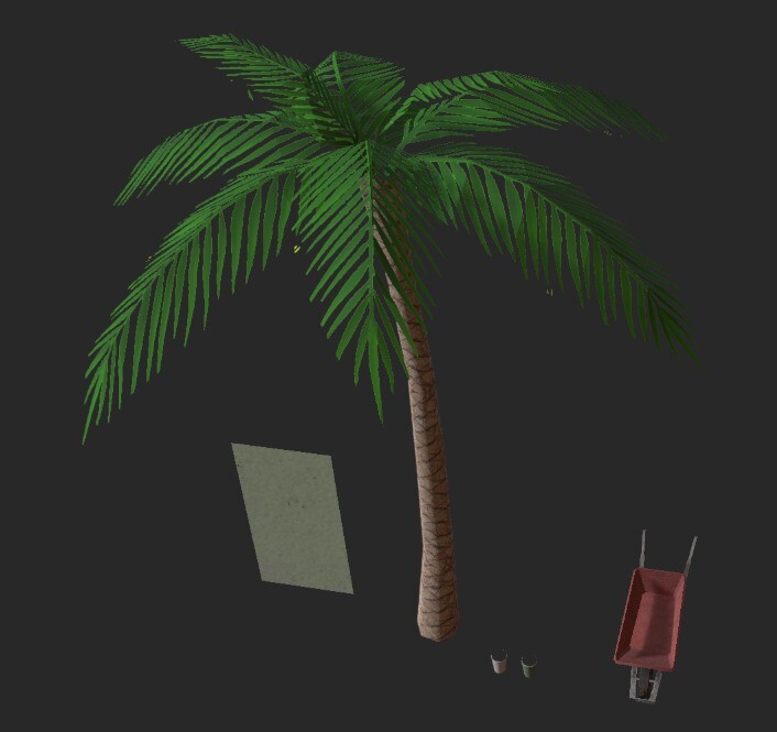 ArtStation - Palm Tree - Traditional Game Project