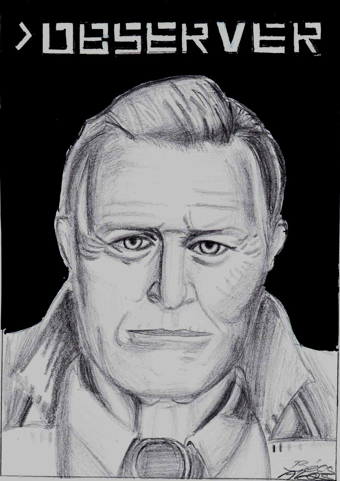 ArtStation - >observer_ Daniel Lazarski (Rutger Hauer) - Artist ...