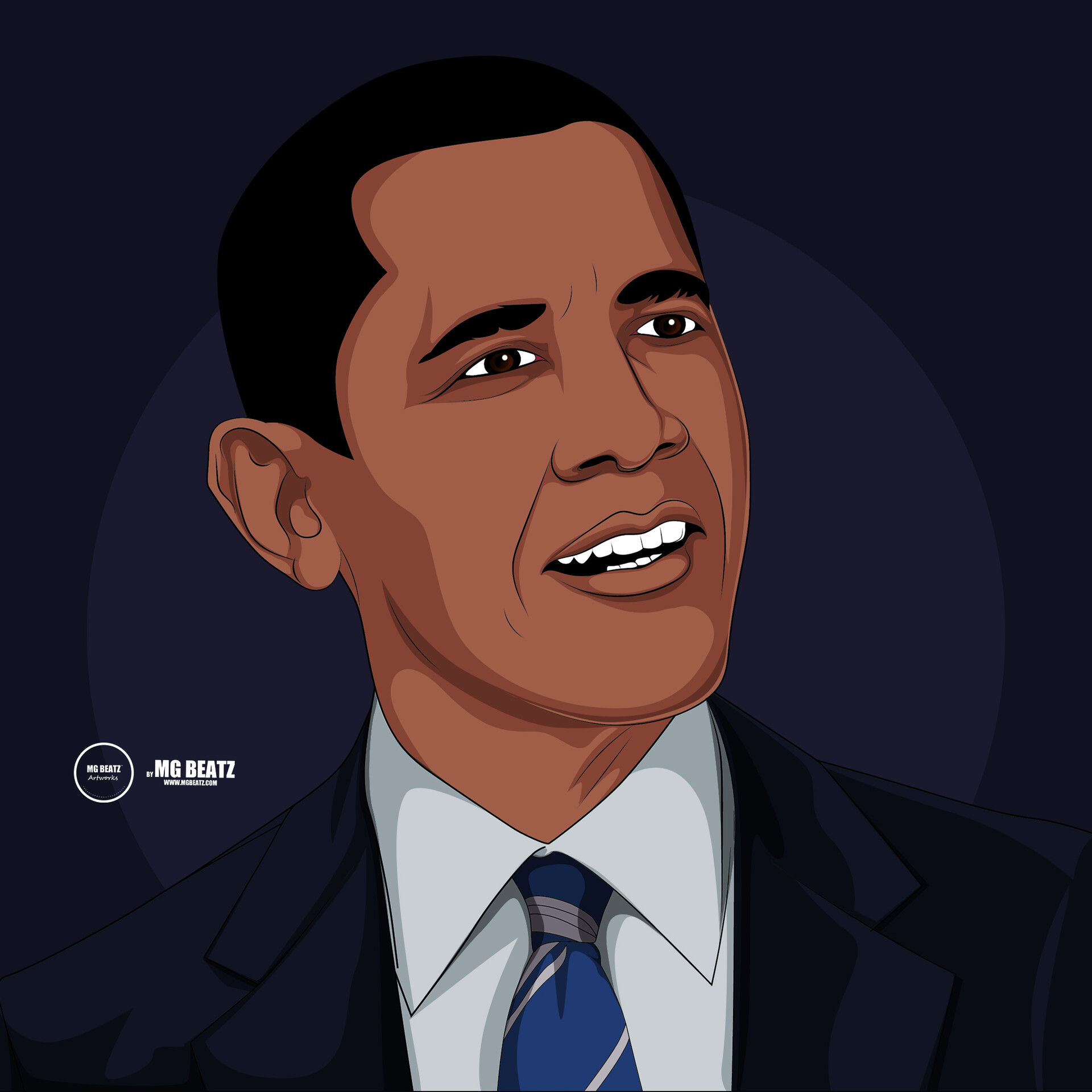 ArtStation - OBAMA CARTOON BY MUTHAPHULI SYDNEY