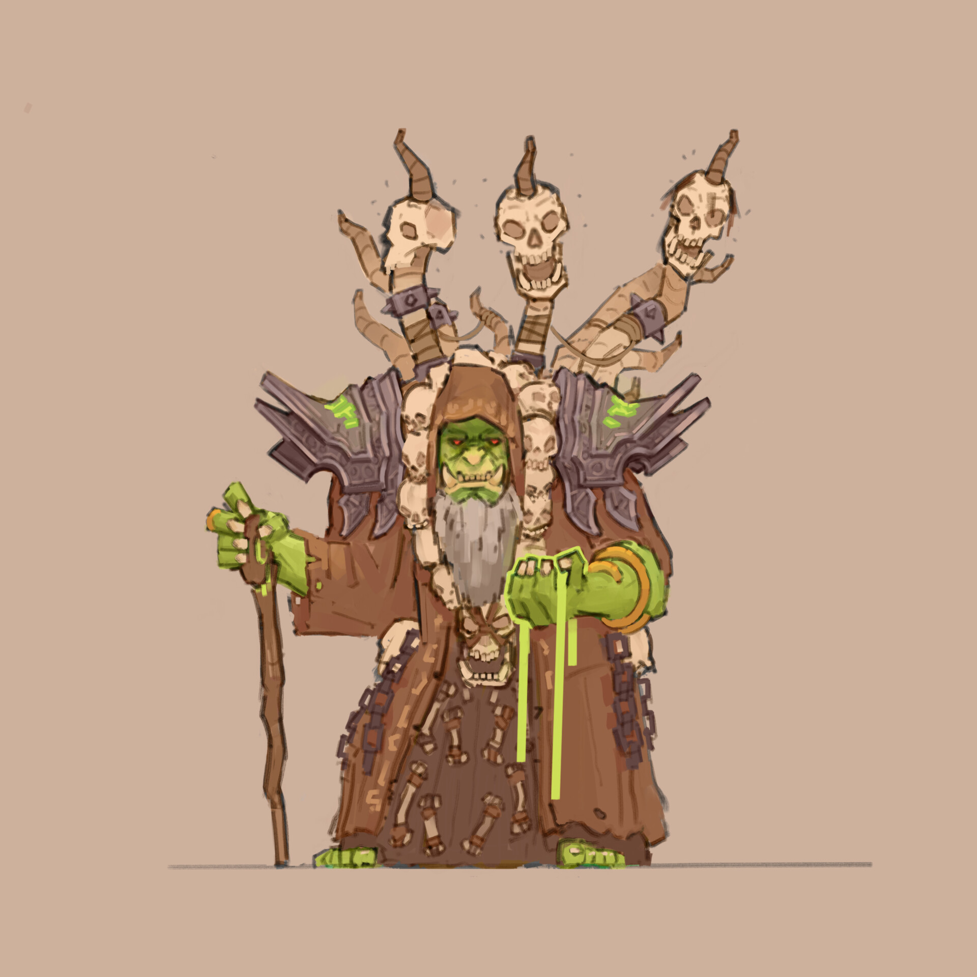 ArtStation - Gul'Dan Character Study