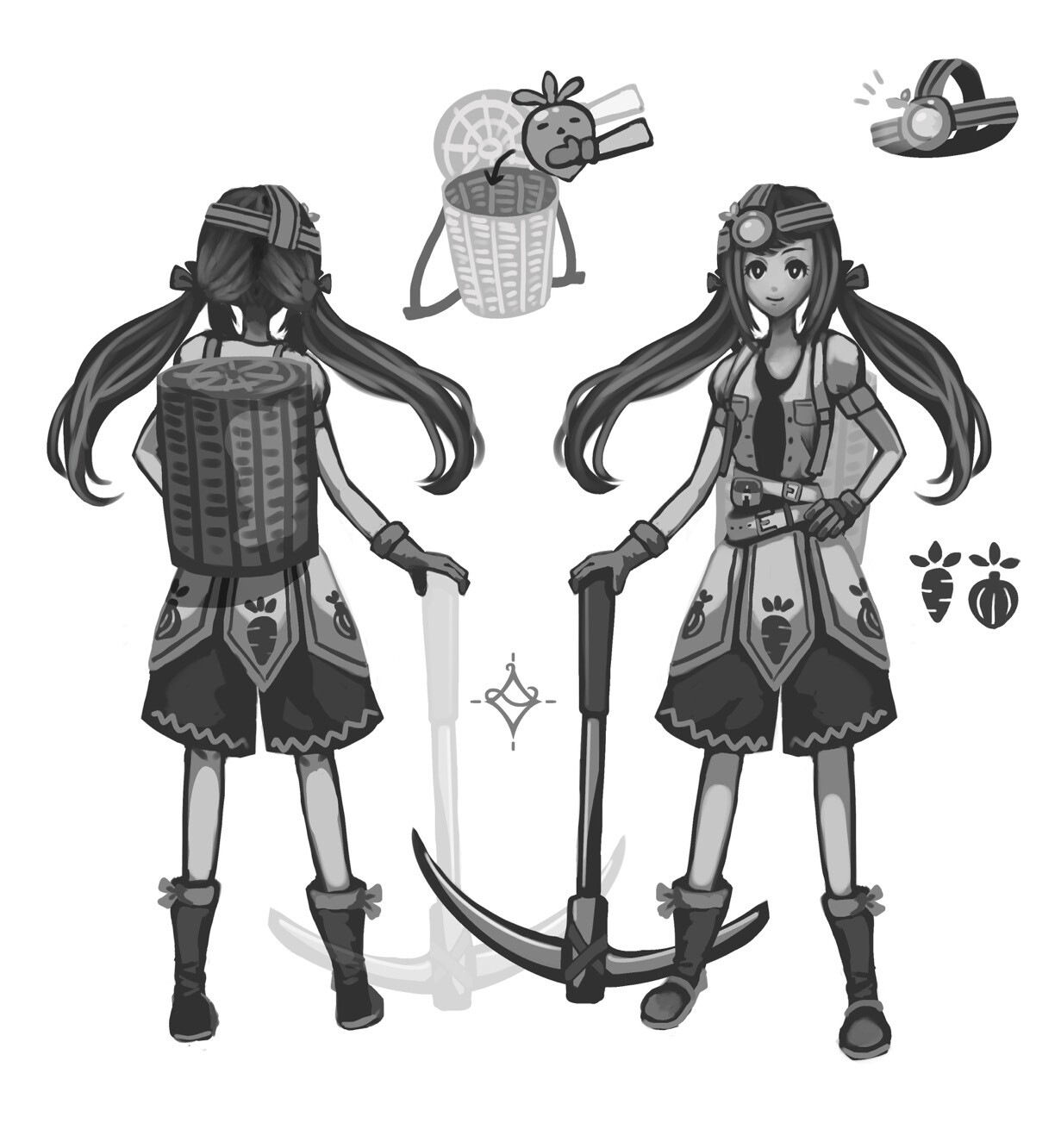 ArtStation - Miner and Farmer Character Design