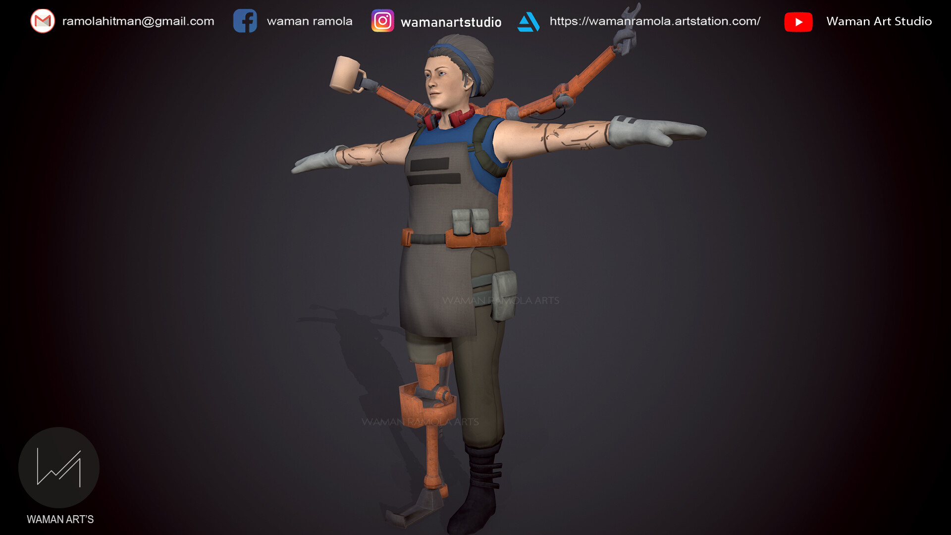 ArtStation - female prototype game character