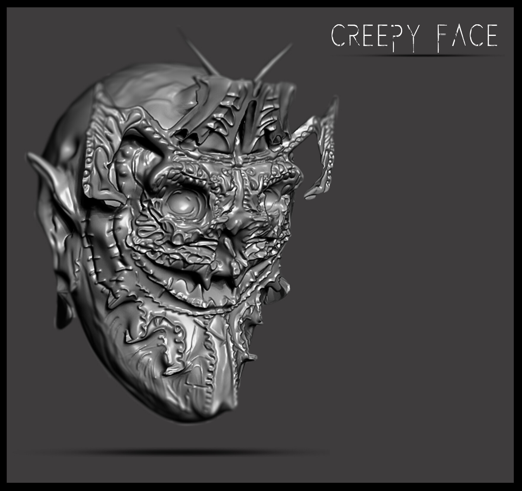 ArtStation - creepy face concept art