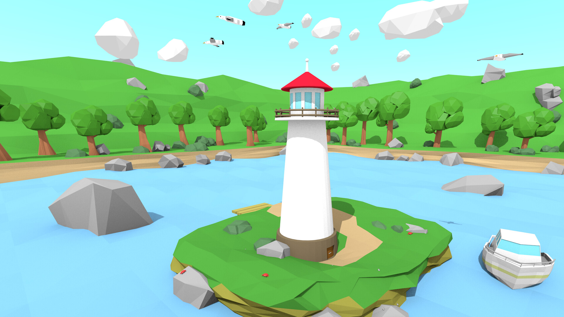 ArtStation - Simple lighthouse scene