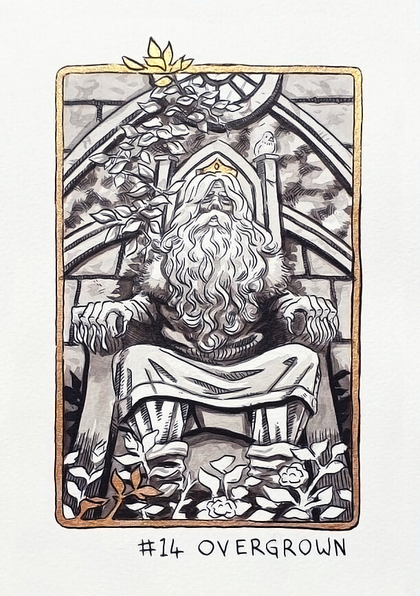ArtStation - Inktober Day 14 - Overgrown