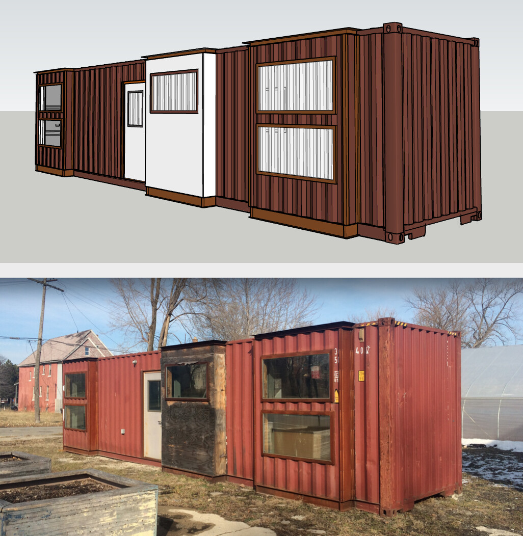 ArtStation - Shipping Container House 3D Model