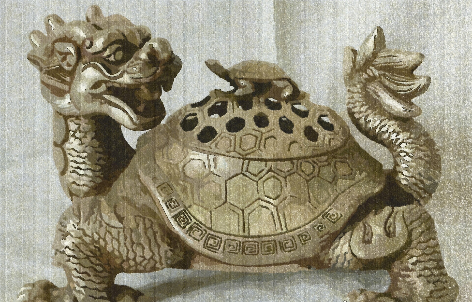 ArtStation - Dragon turtle.