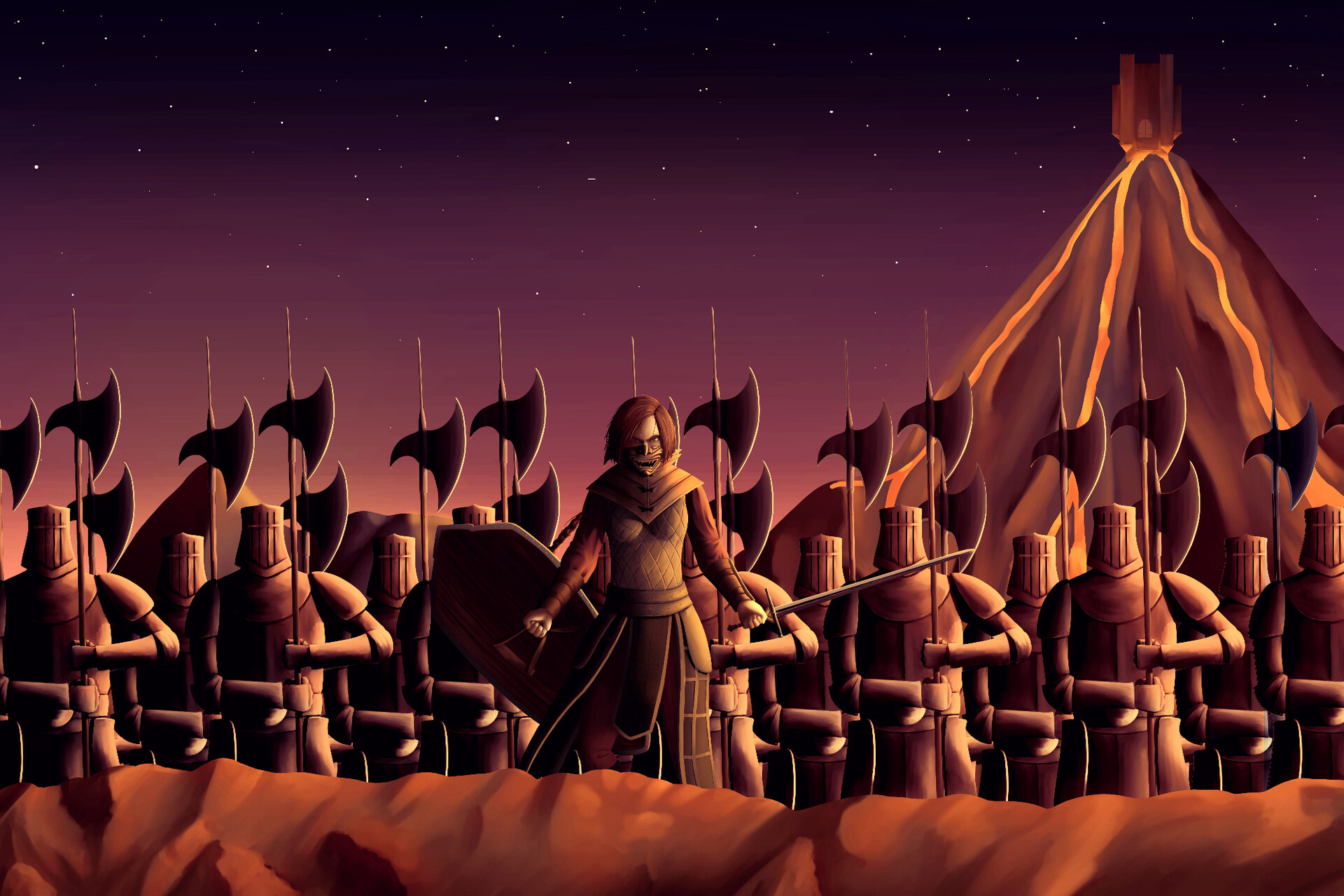 ArtStation - Marching on the enemy