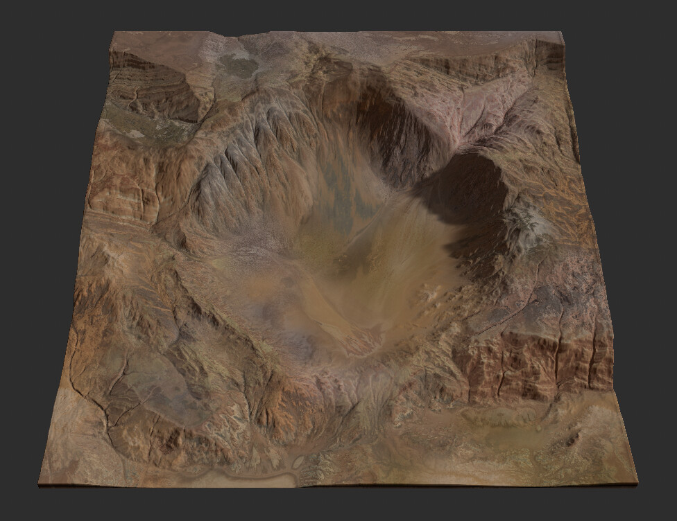 ArtStation - Terrain modeling (variety of rocky terrain types) and ...