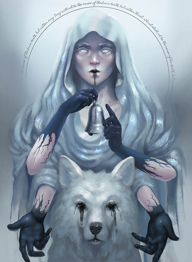 ArtStation - winter priestess