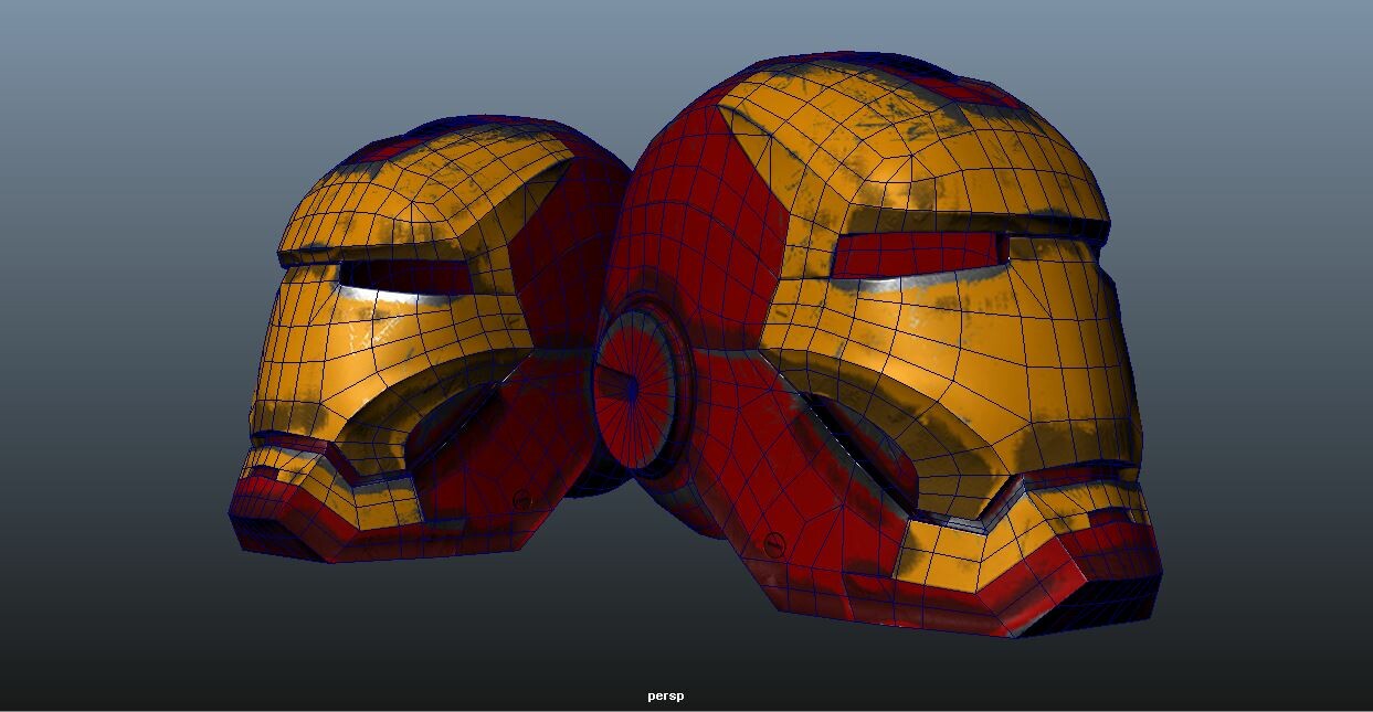 ArtStation - IronMan Helmet Model Without Render