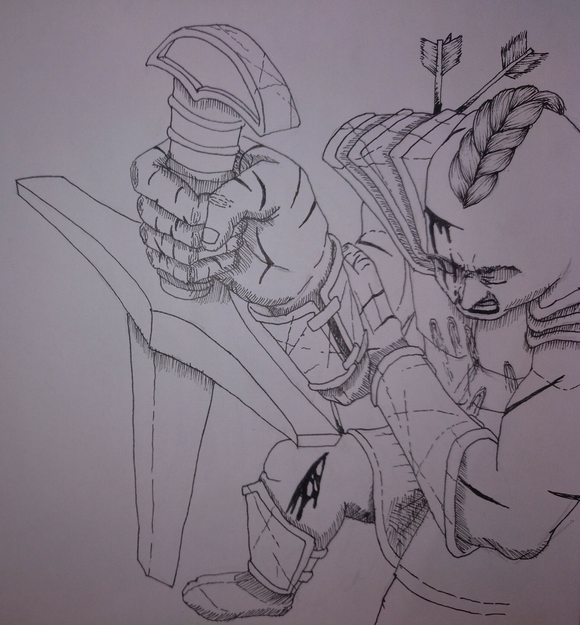 ArtStation - Inktober Day 29: Injured