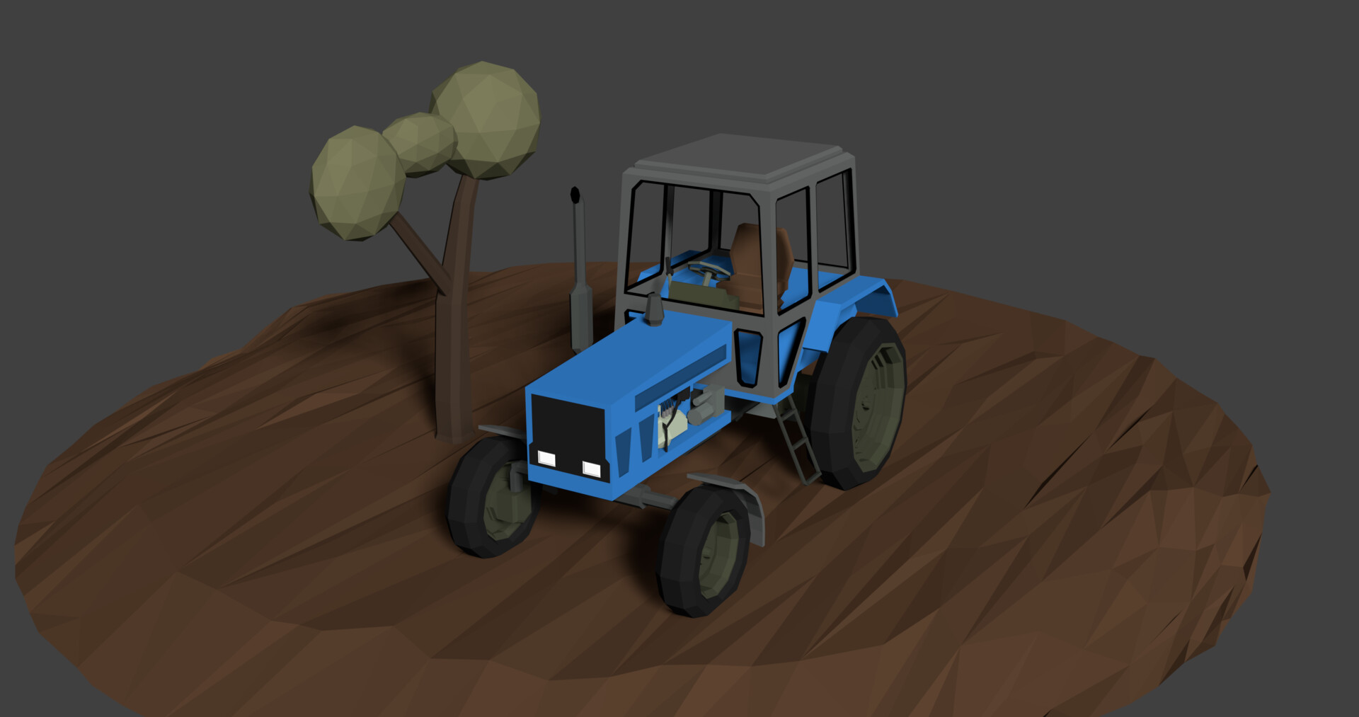ArtStation - MT3 Tractor LowPoly