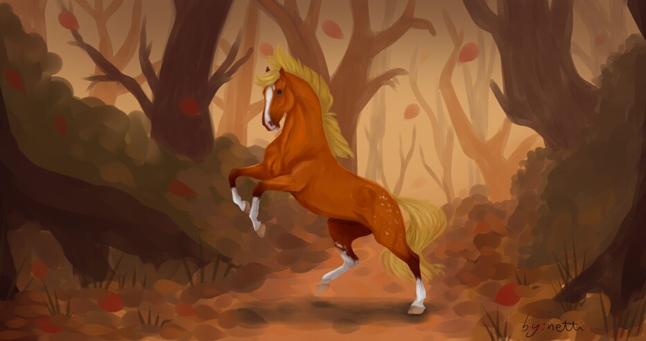 ArtStation - Autumn spirit