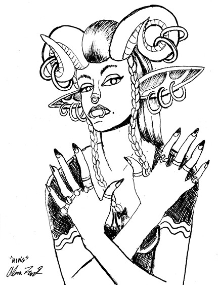 Alan Funk - Inktober 2019 Drawings