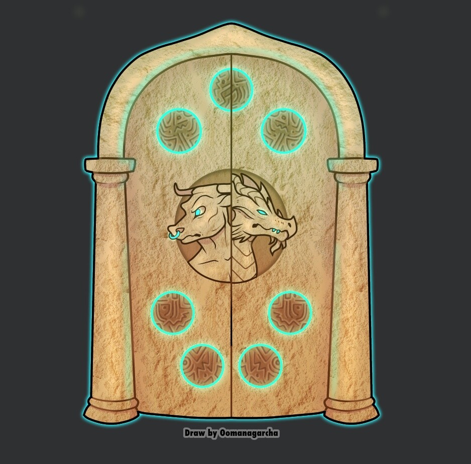 ArtStation - Stone Door Concept Art