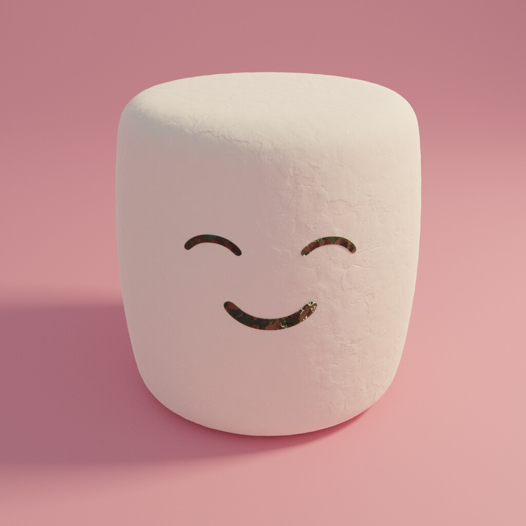 marshmallow smiley face