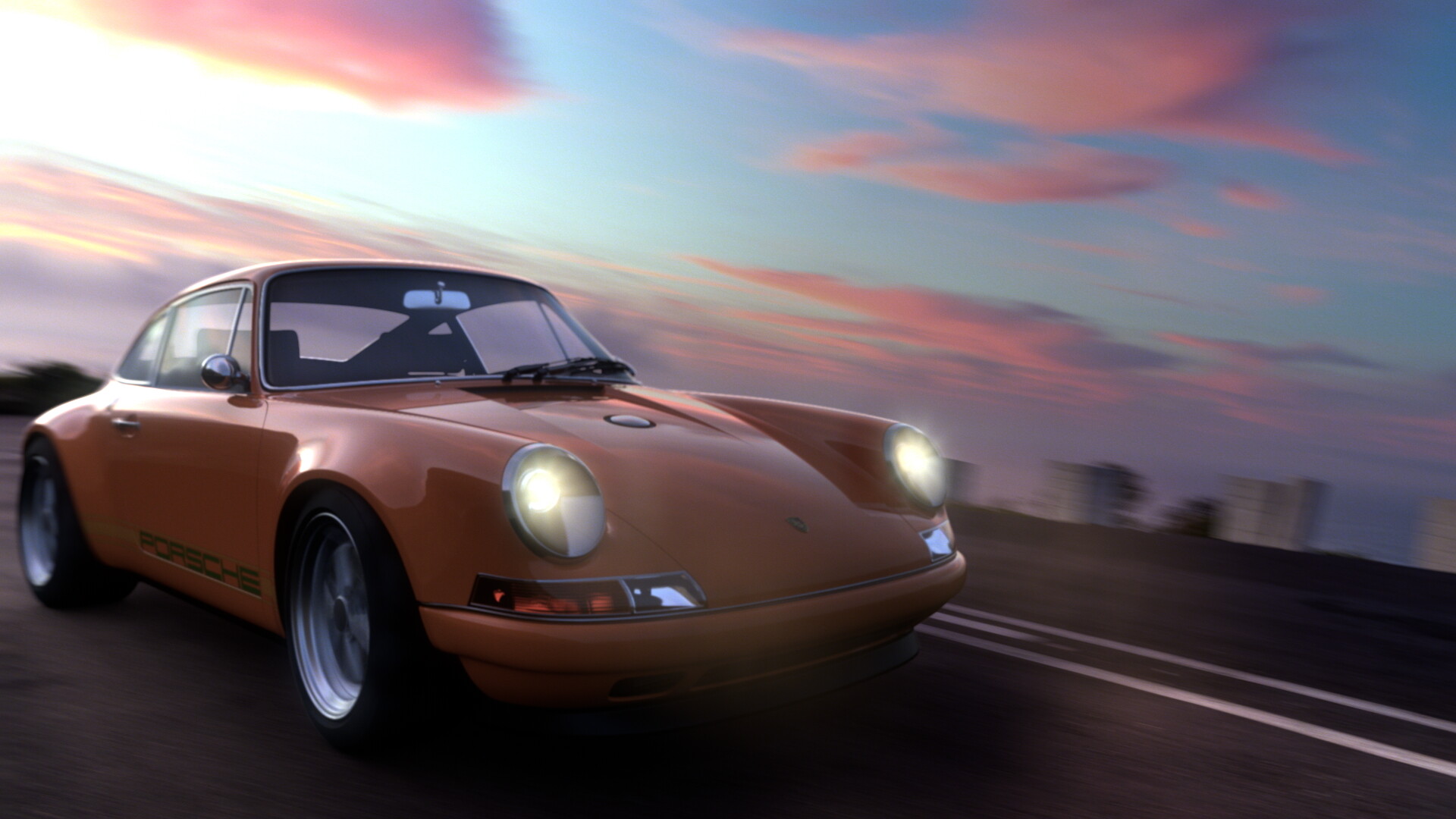 ArtStation - Porsche 911 ; Shading, rendering and compositing