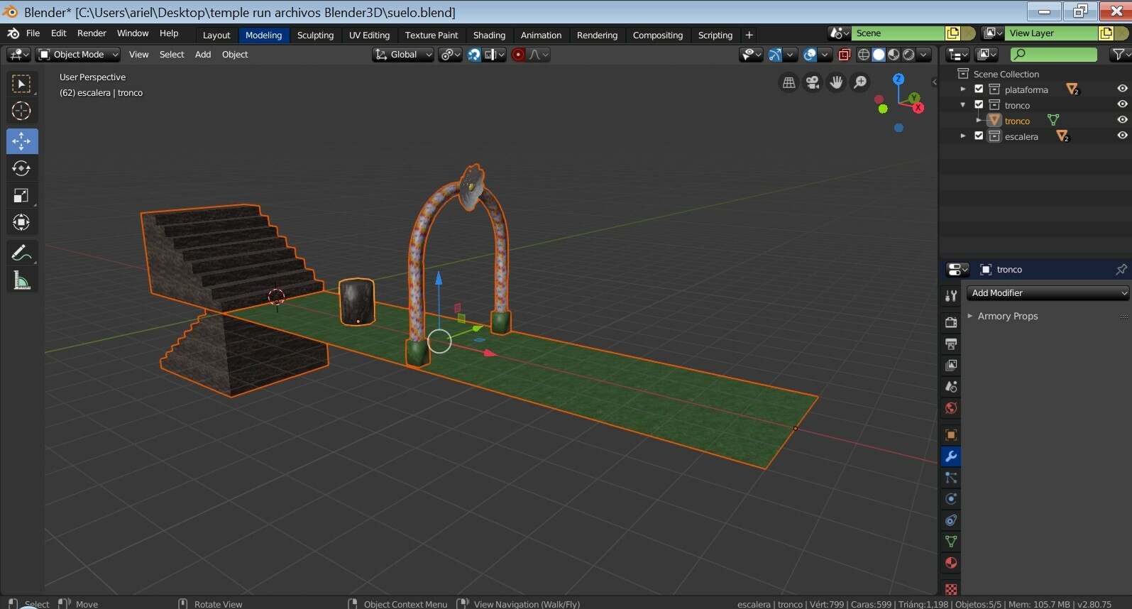 Ariel Gimenez - Temple Run 3D con Godot Engine y Blender