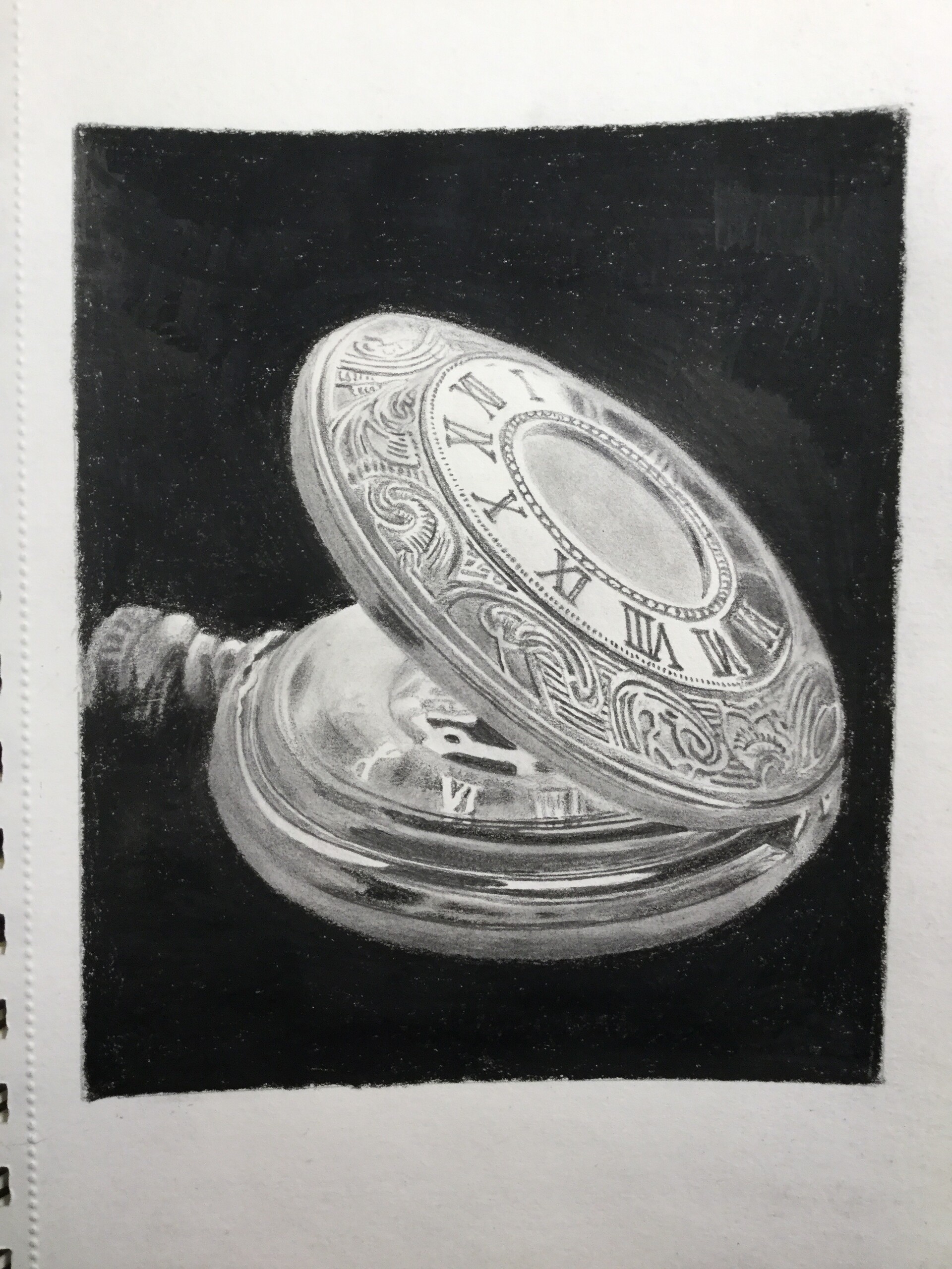 ArtStation - Graphite pocket watch