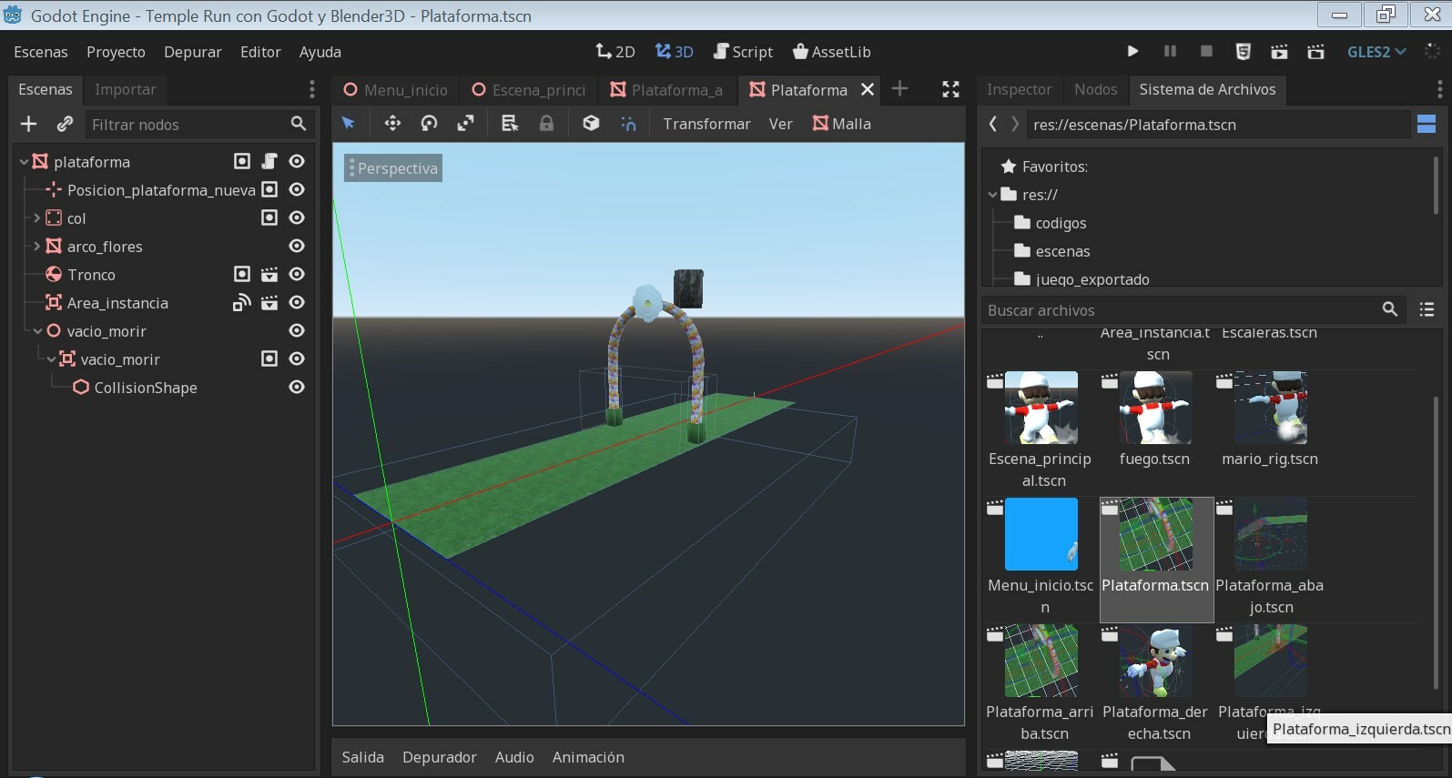 Ariel Gimenez - Temple Run 3D con Godot Engine y Blender