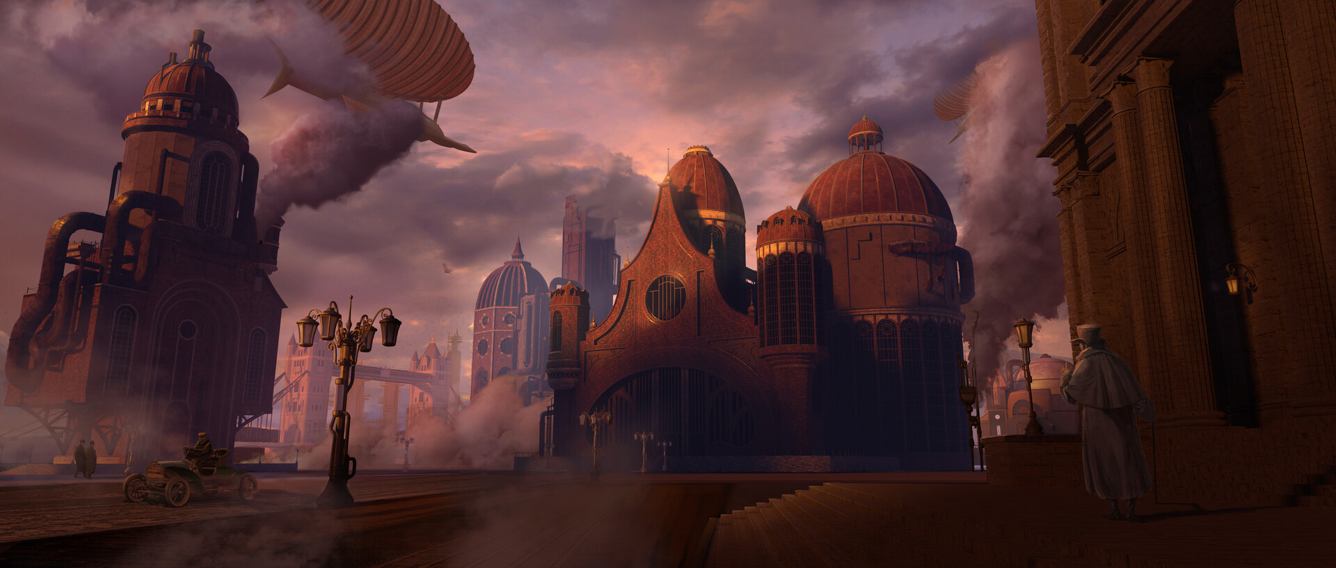 ArtStation - SteamPunk Scene