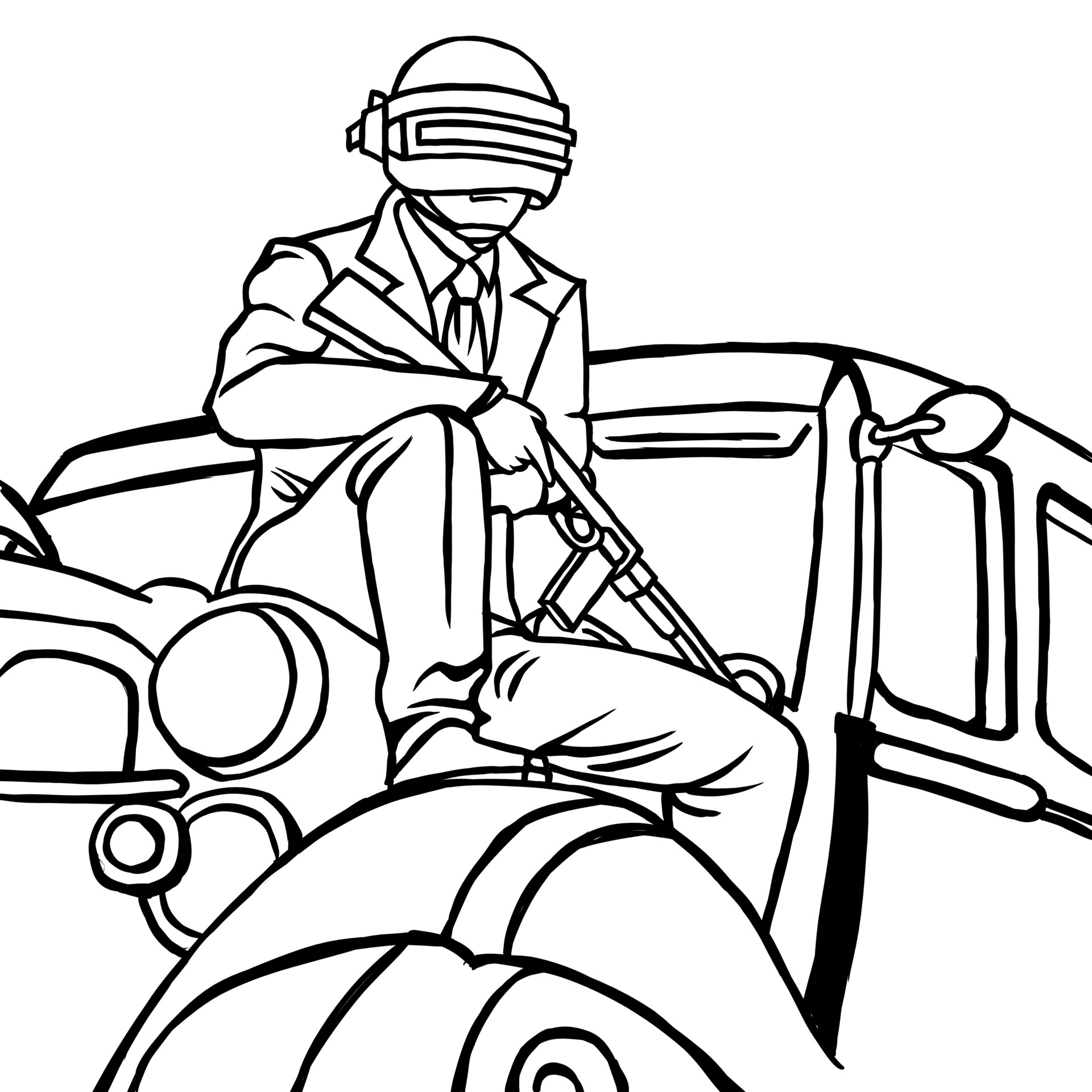 hitman coloring pages