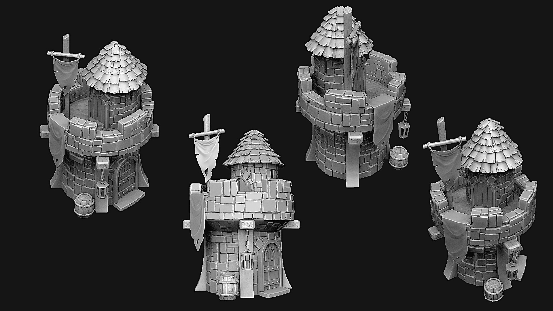 ArtStation - Stylized Guard Tower