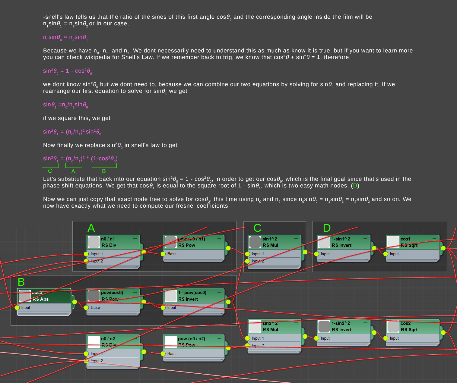 Sean Redmond - Iridescence Redshift Shader Study & Breakdown
