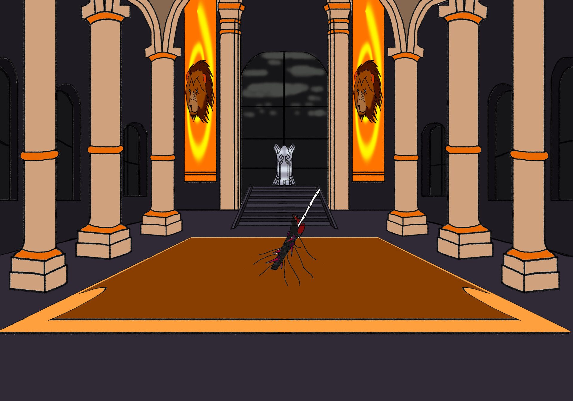 how to draw throne room