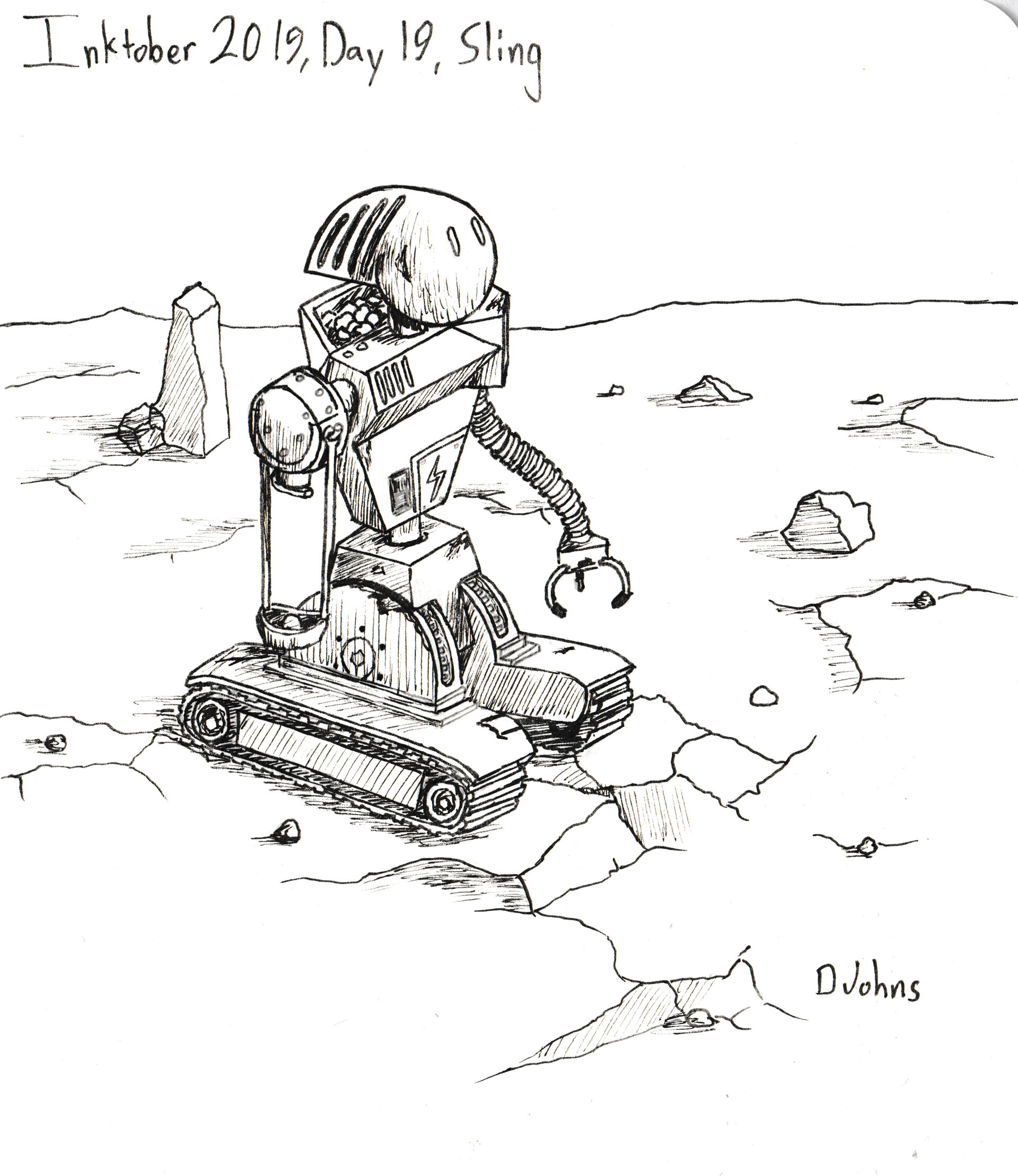 ArtStation - Inktober Day 19 'Sling'