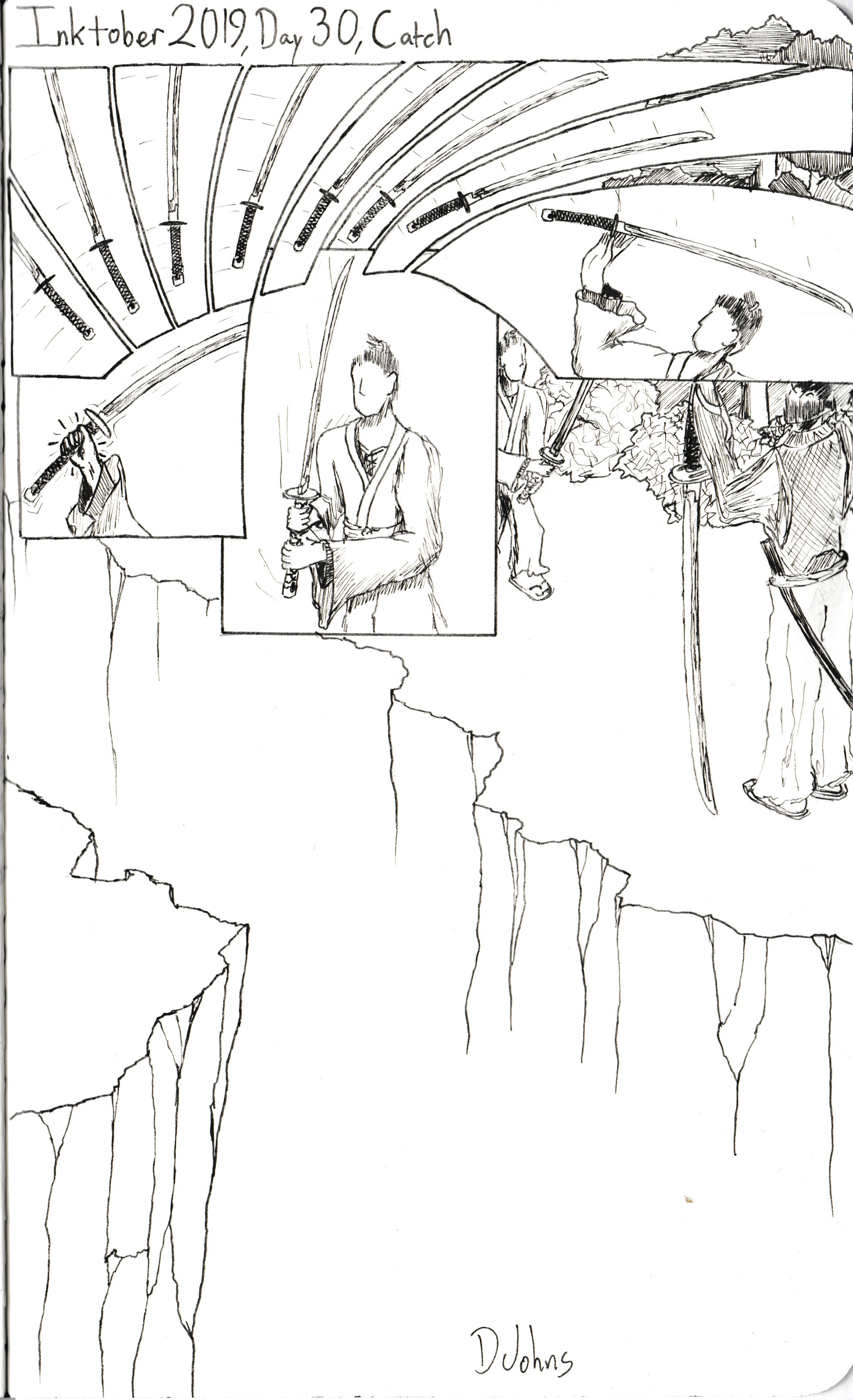 David Johns - Inktober Day 30 'Catch'