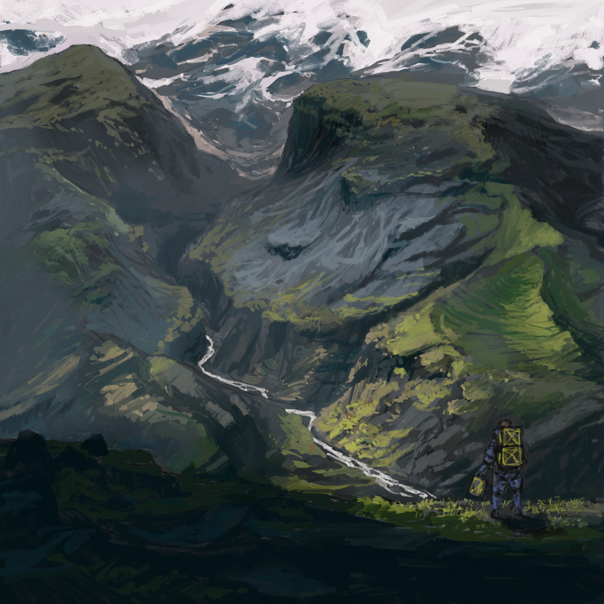 ArtStation - Death Stranding landscape fanart