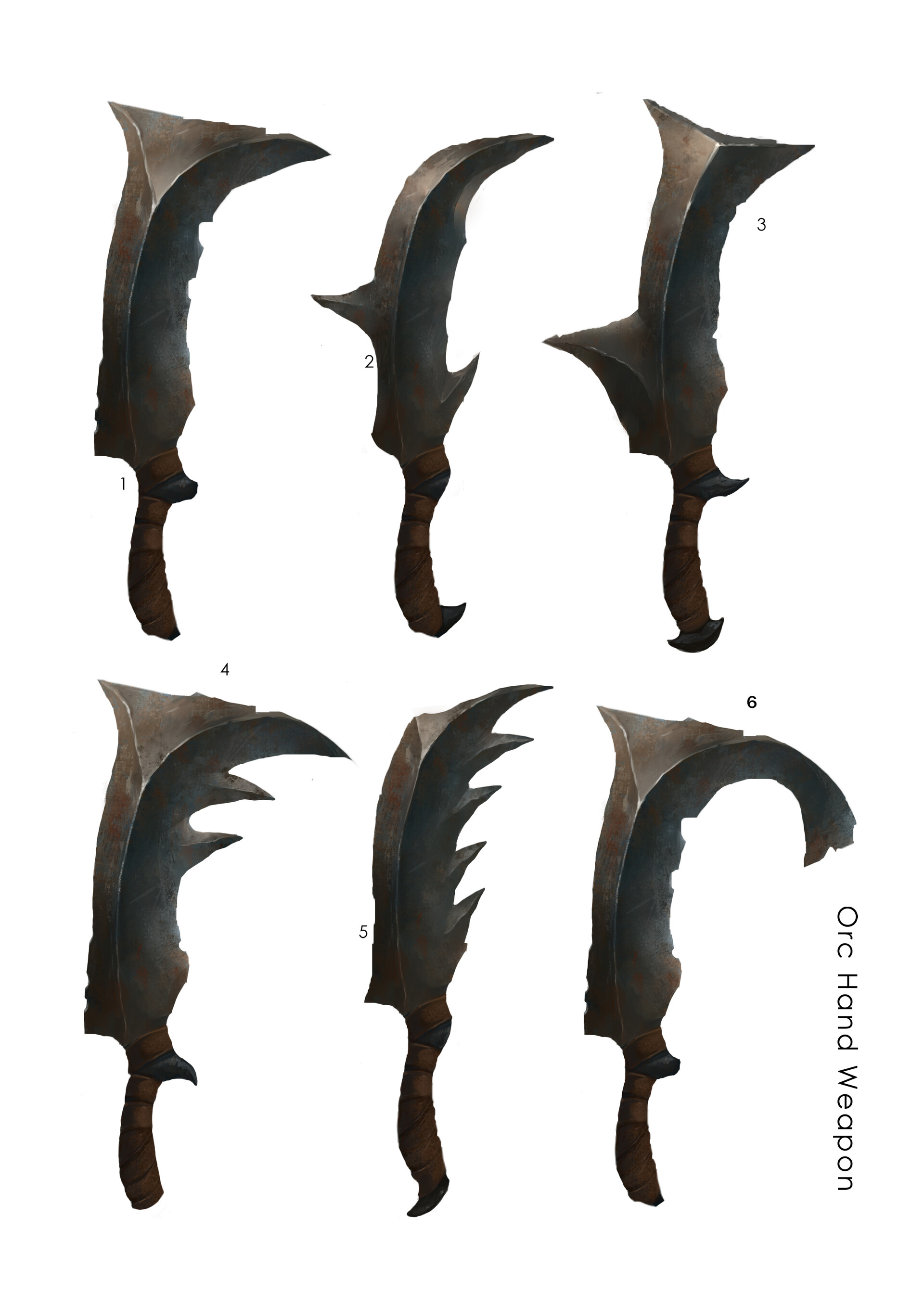 ArtStation - Orc Weapons