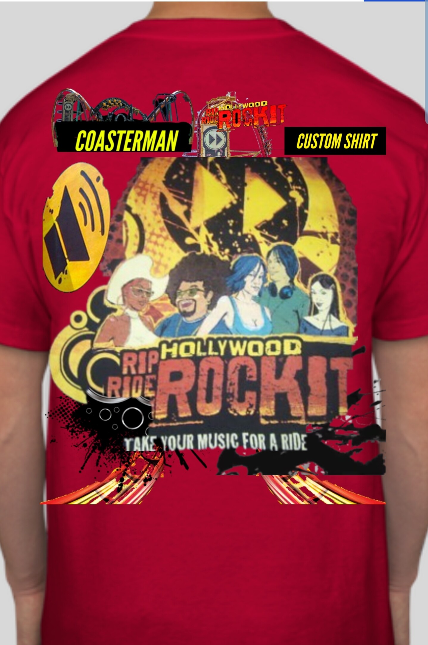 ArtStation - Hollywood rip ride rockit custom shirt