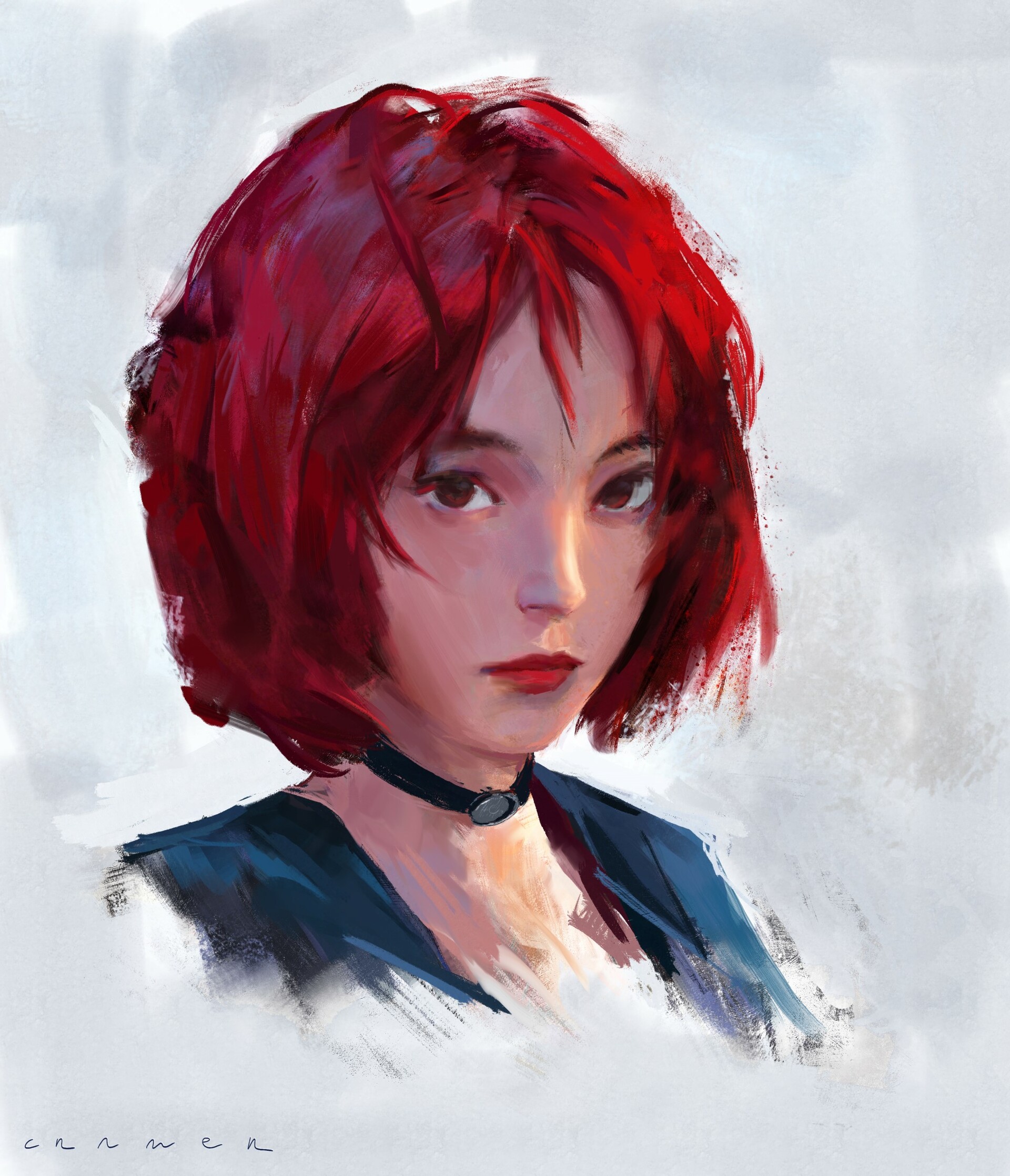 ArtStation - red hair