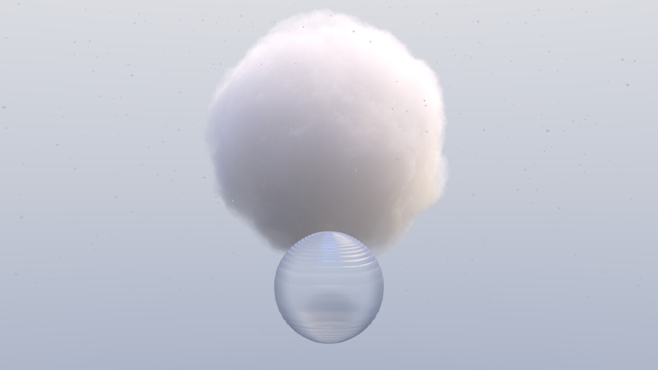 ArtStation - Cloud Droplet Animation