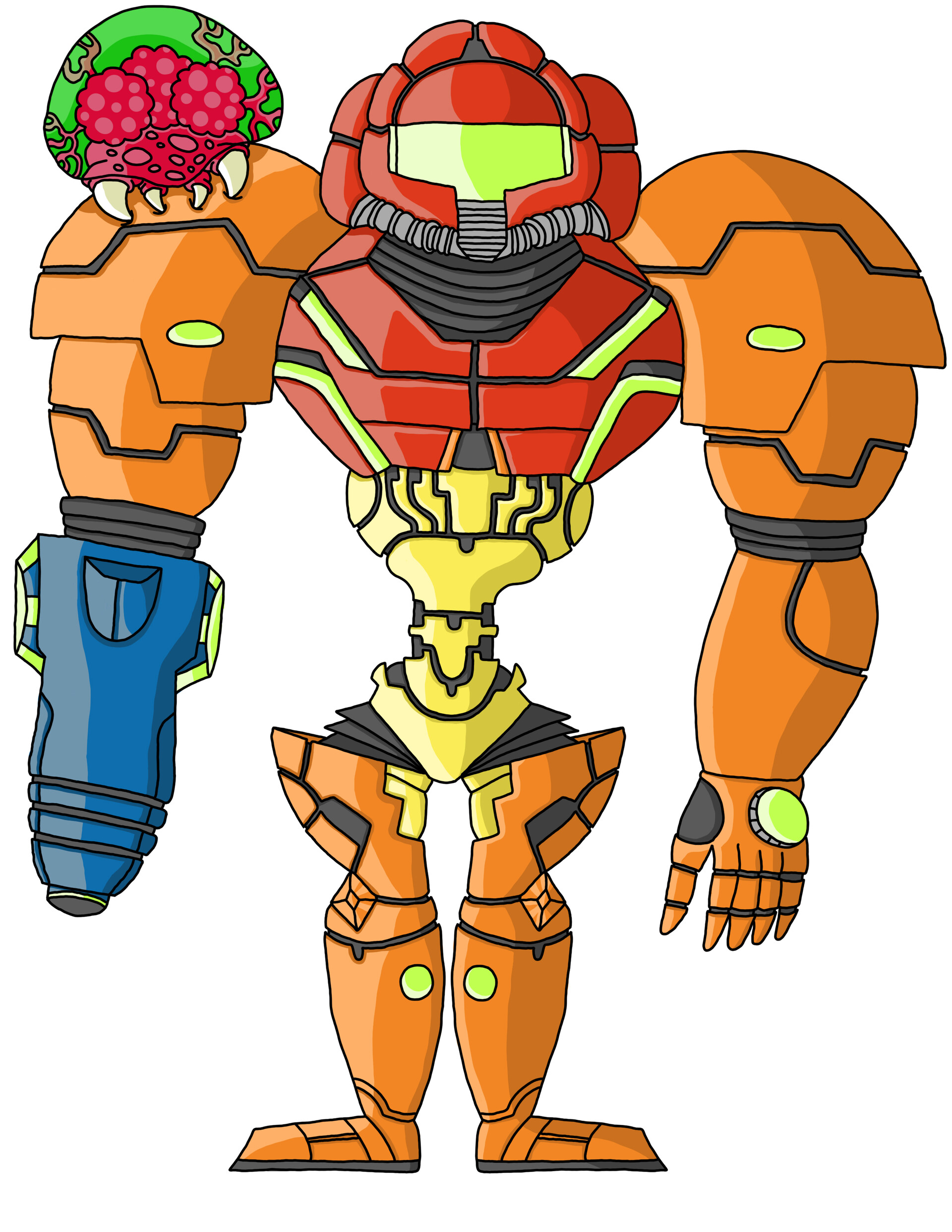 Samus Aran And Solid Snake