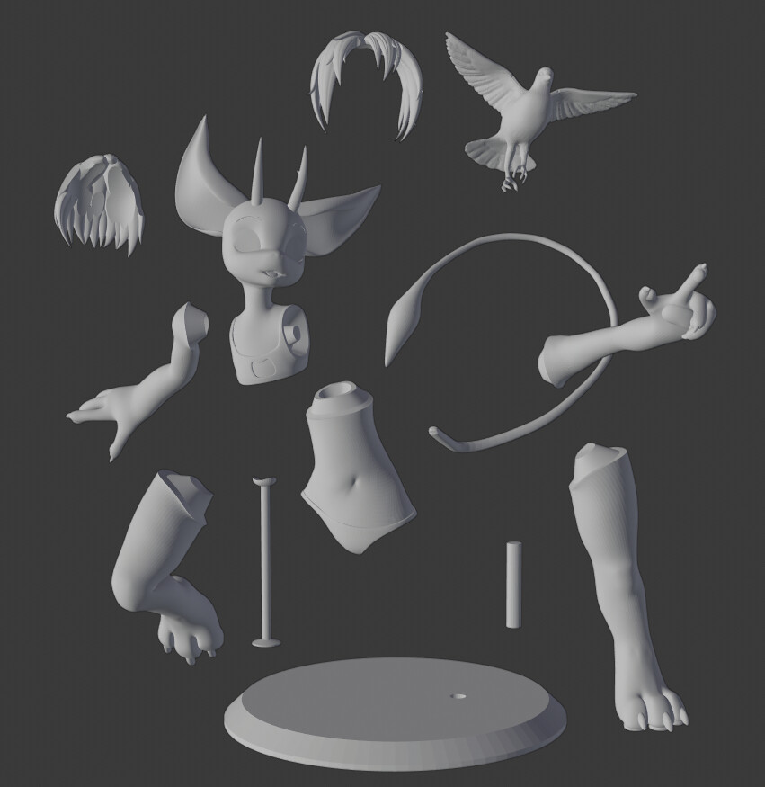 Kayla Fox - Glitch figure