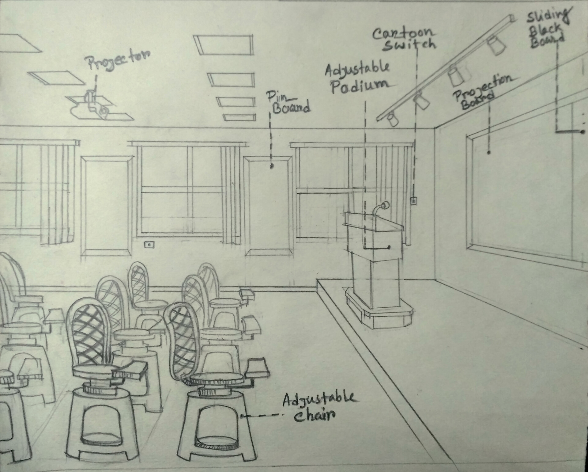 ArtStation - Classroom Design