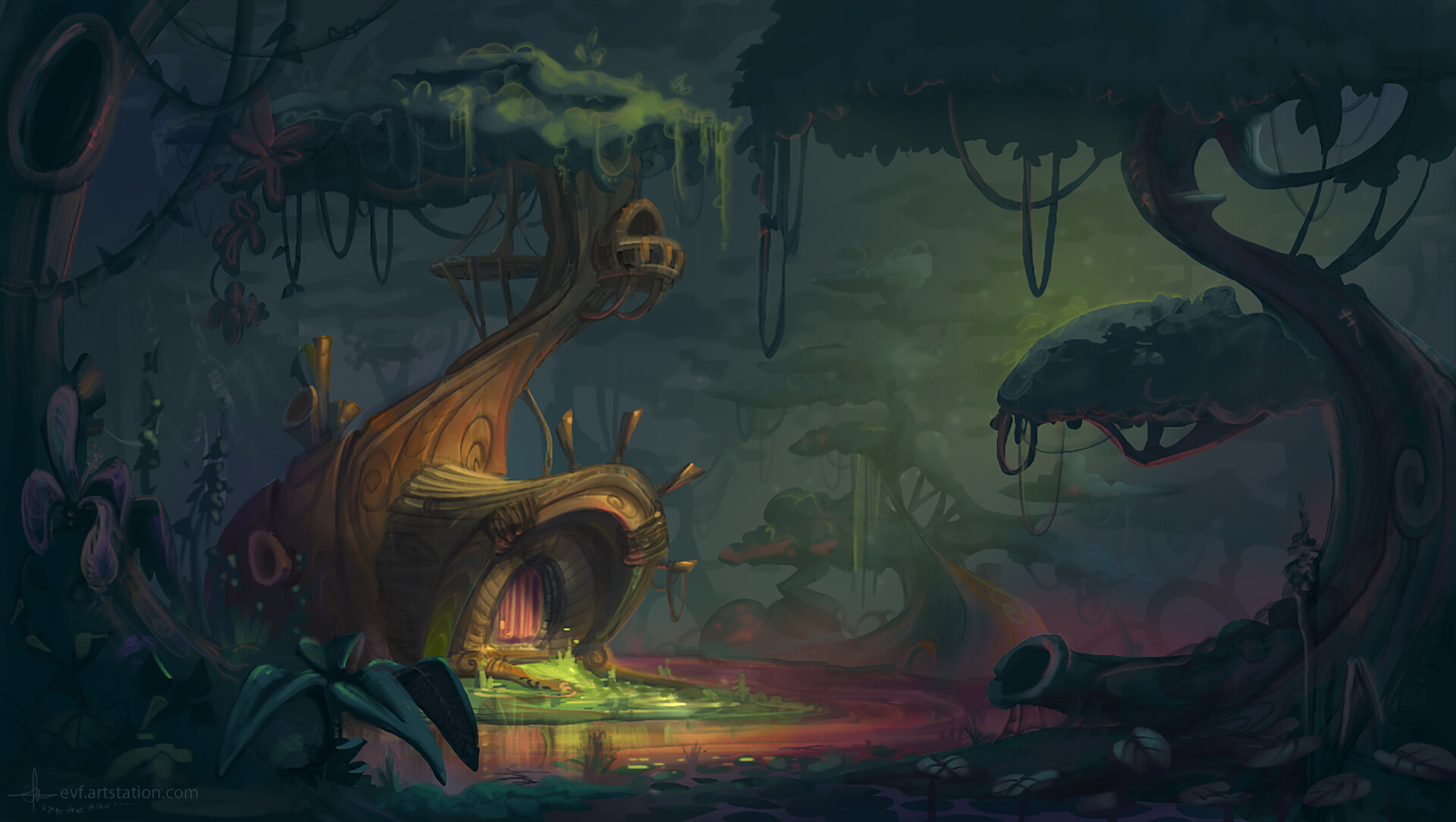 ArtStation - Jungle dwelling