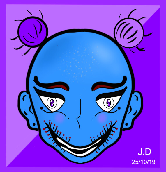 ArtStation - Blue Face Baby