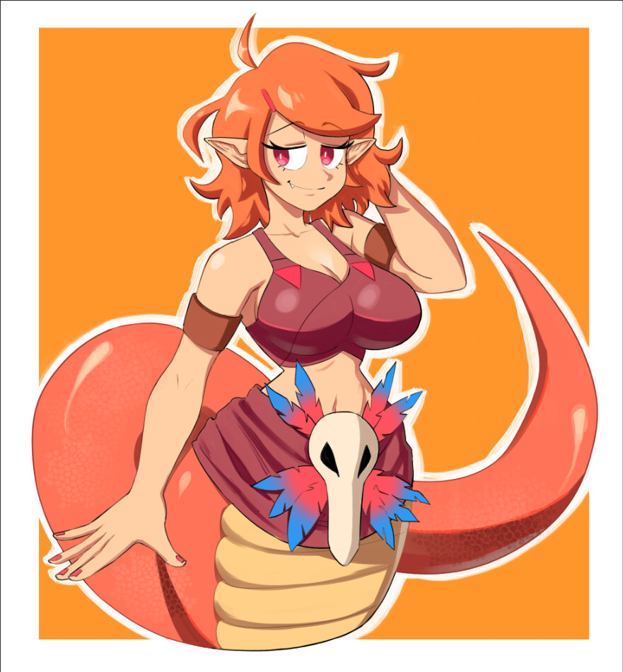 ArtStation - Snake Girl OC Commission