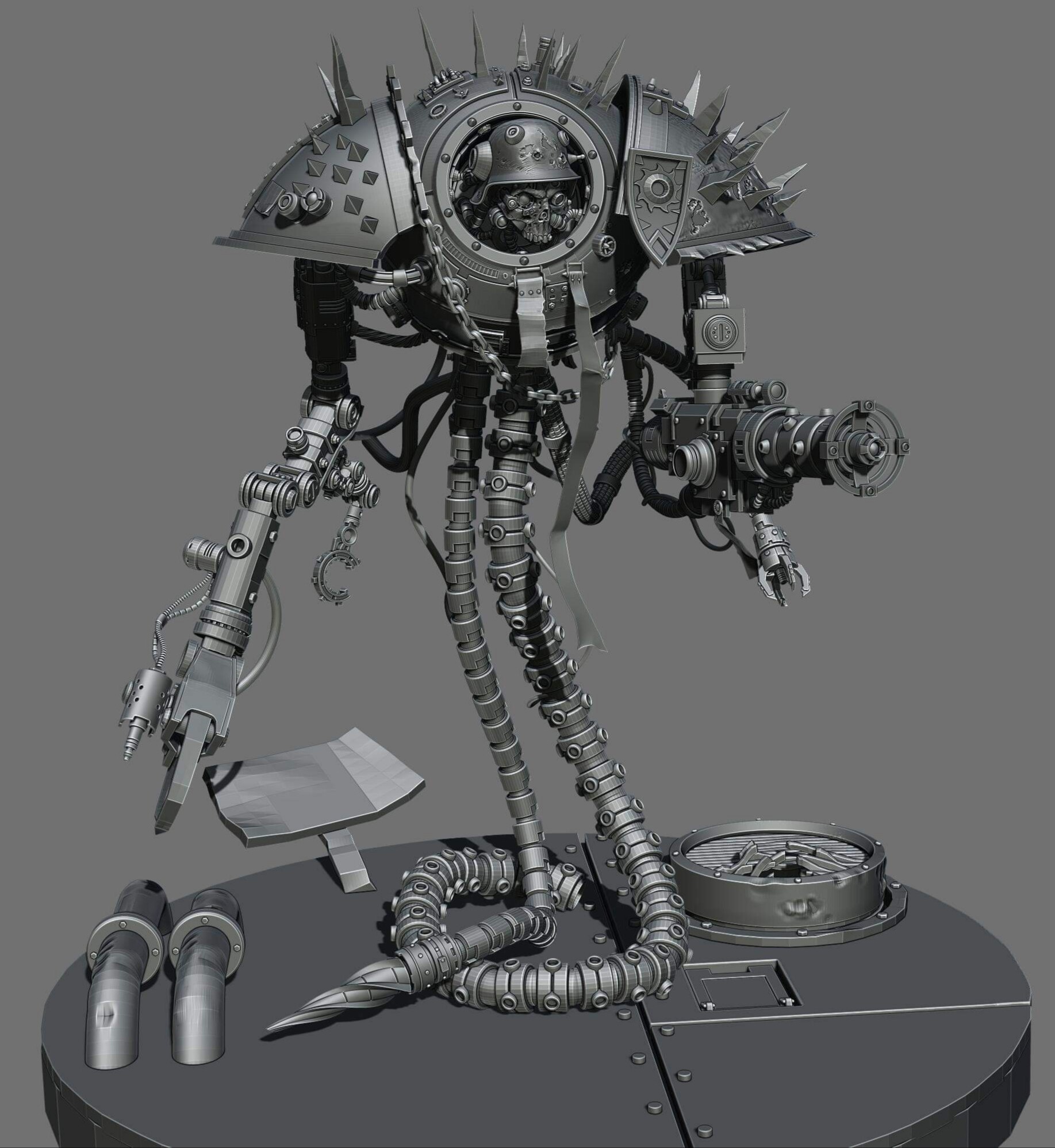 ArtStation - Dark Mechanicum Drone